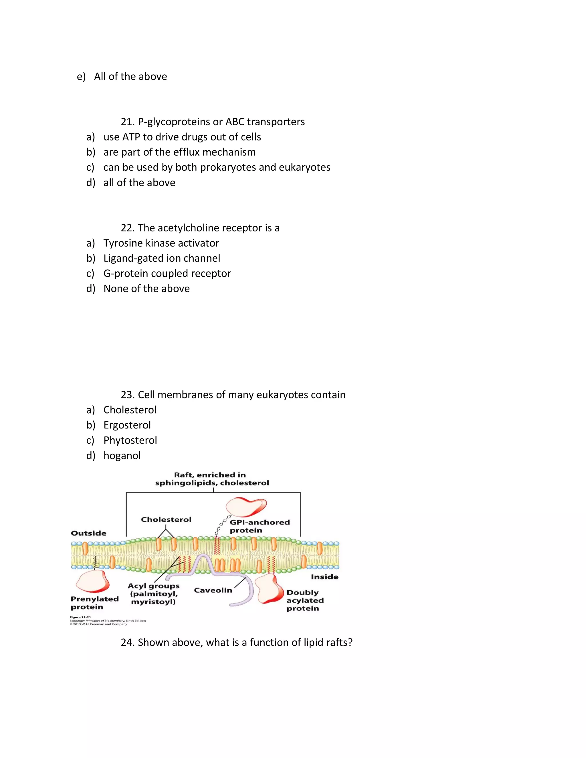 Biochemistry Exam Nucleotides Lipids Membranes and Signaling biochem ...