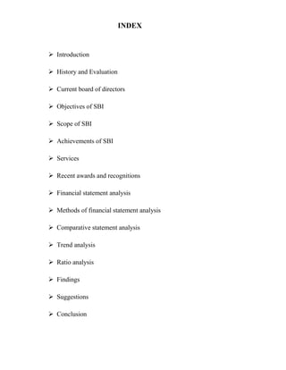 Final sbi project | DOCX