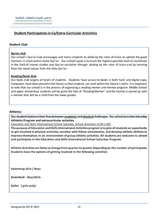 School Profile created by Maria Angelis | DOCX