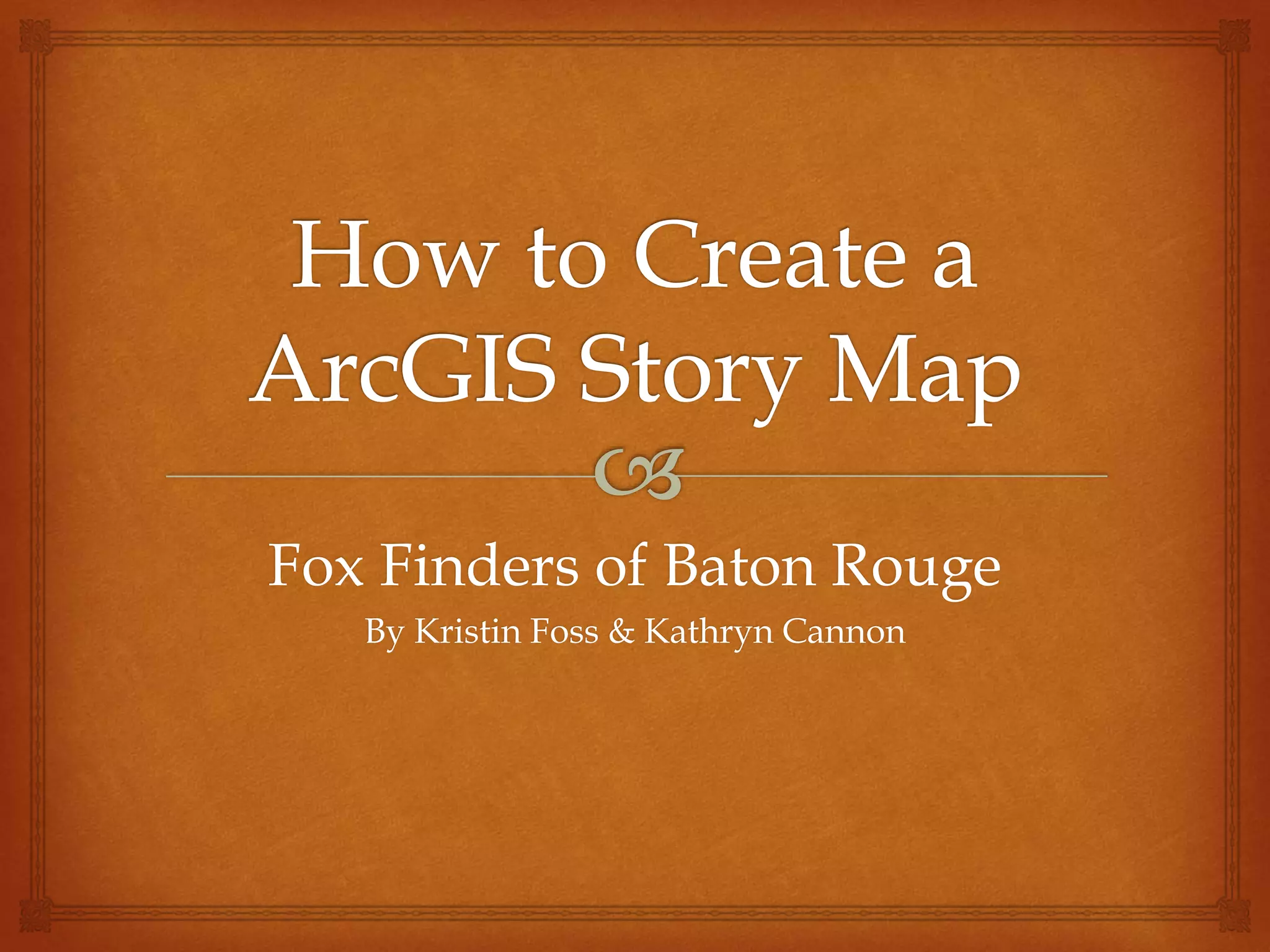 How to Create a ArcGIS Story Map Final Presentation | PPTX