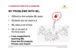 Inquiry-based learning in physics and maths classes, Patrick Bronner | PDF