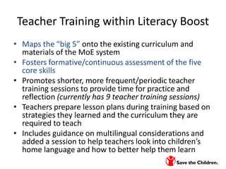 Final sc literacy boost presentation usaid aug6 panel | PPT