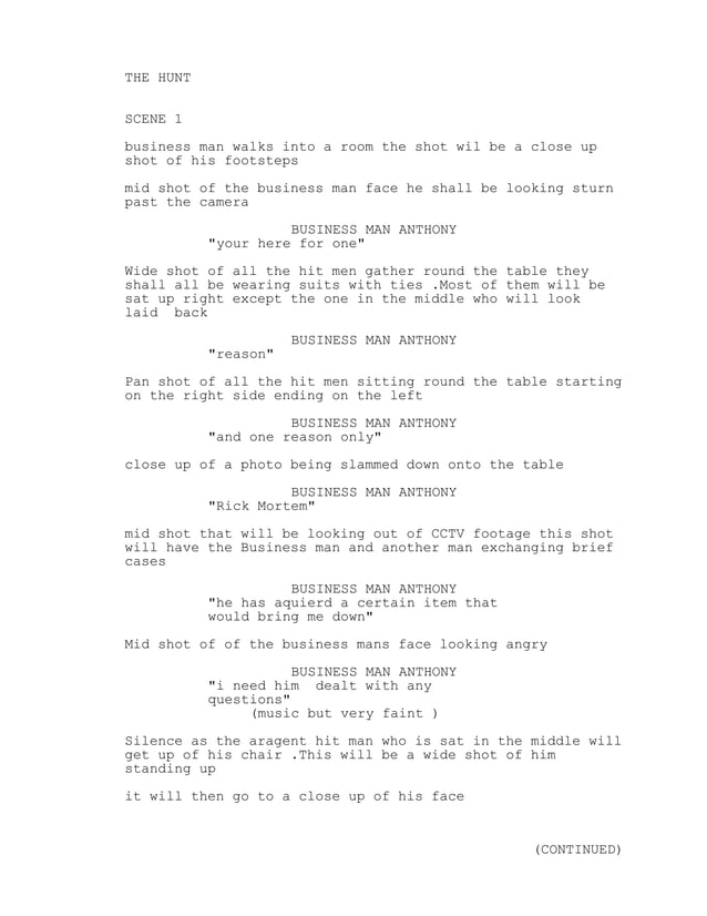 Final script | PDF | Movies | Entertainment