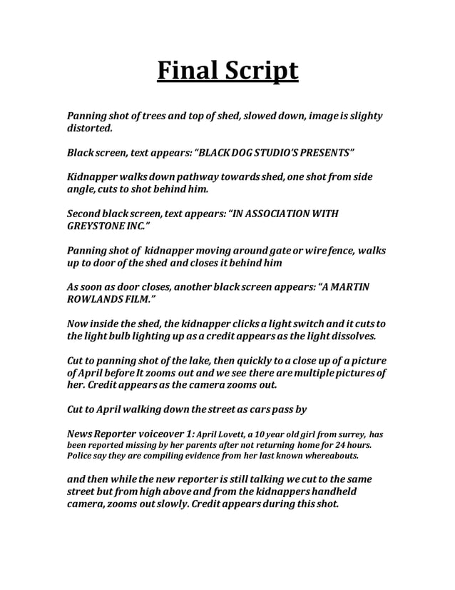 Final script | DOCX