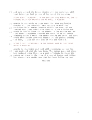 Fina l script | DOCX | Movies | Entertainment