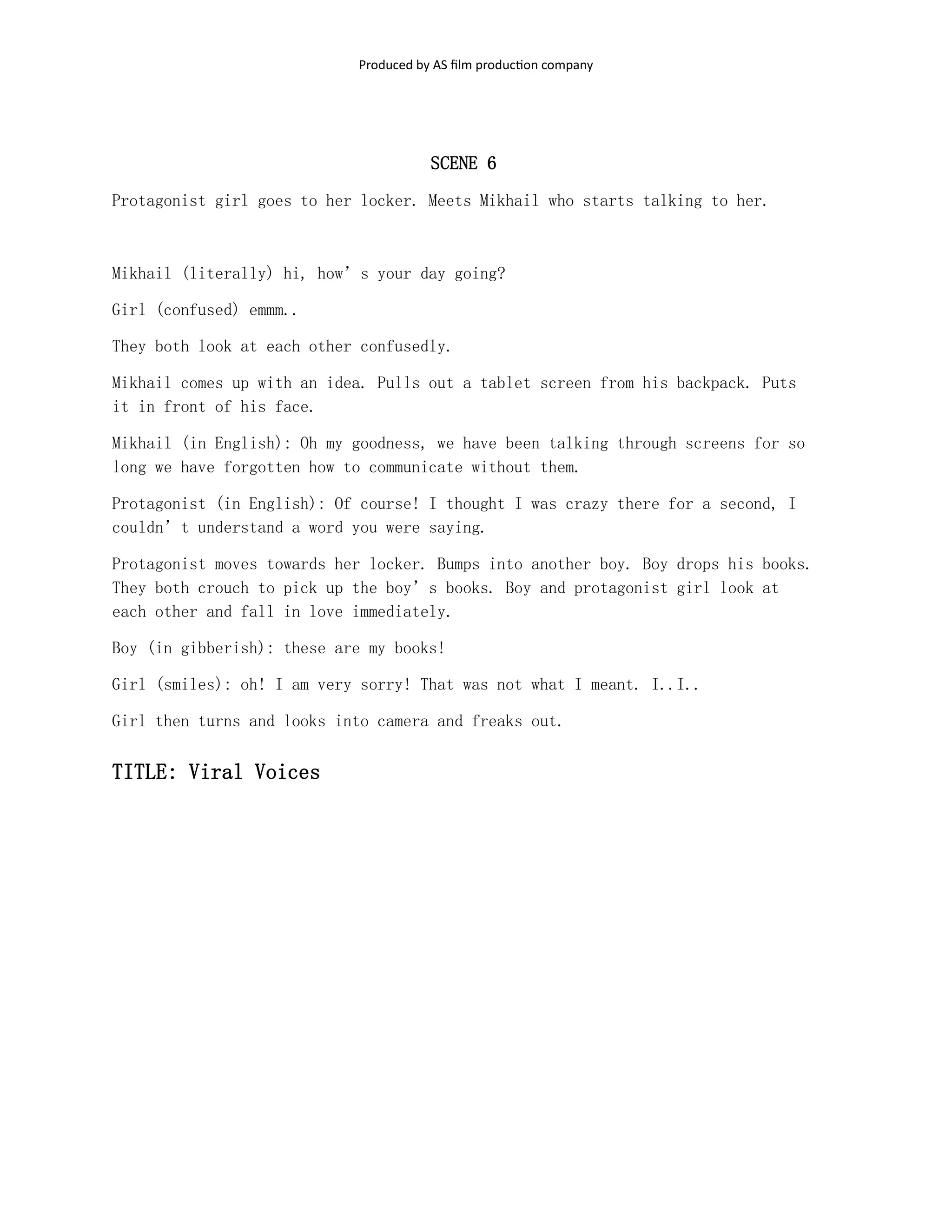 VIRAL VOICES- FINAL OPENING SEQUENCE SCRIPT | PDF