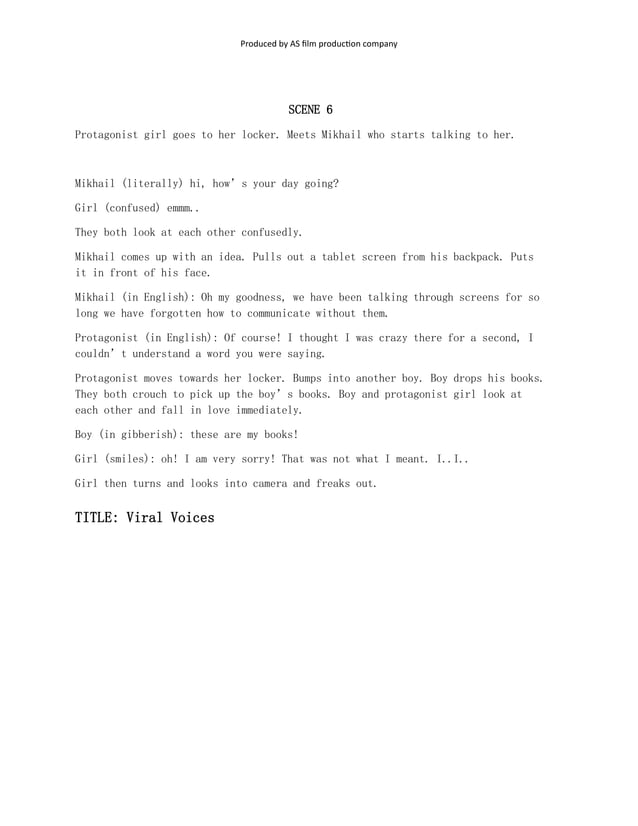 VIRAL VOICES- FINAL OPENING SEQUENCE SCRIPT | PDF