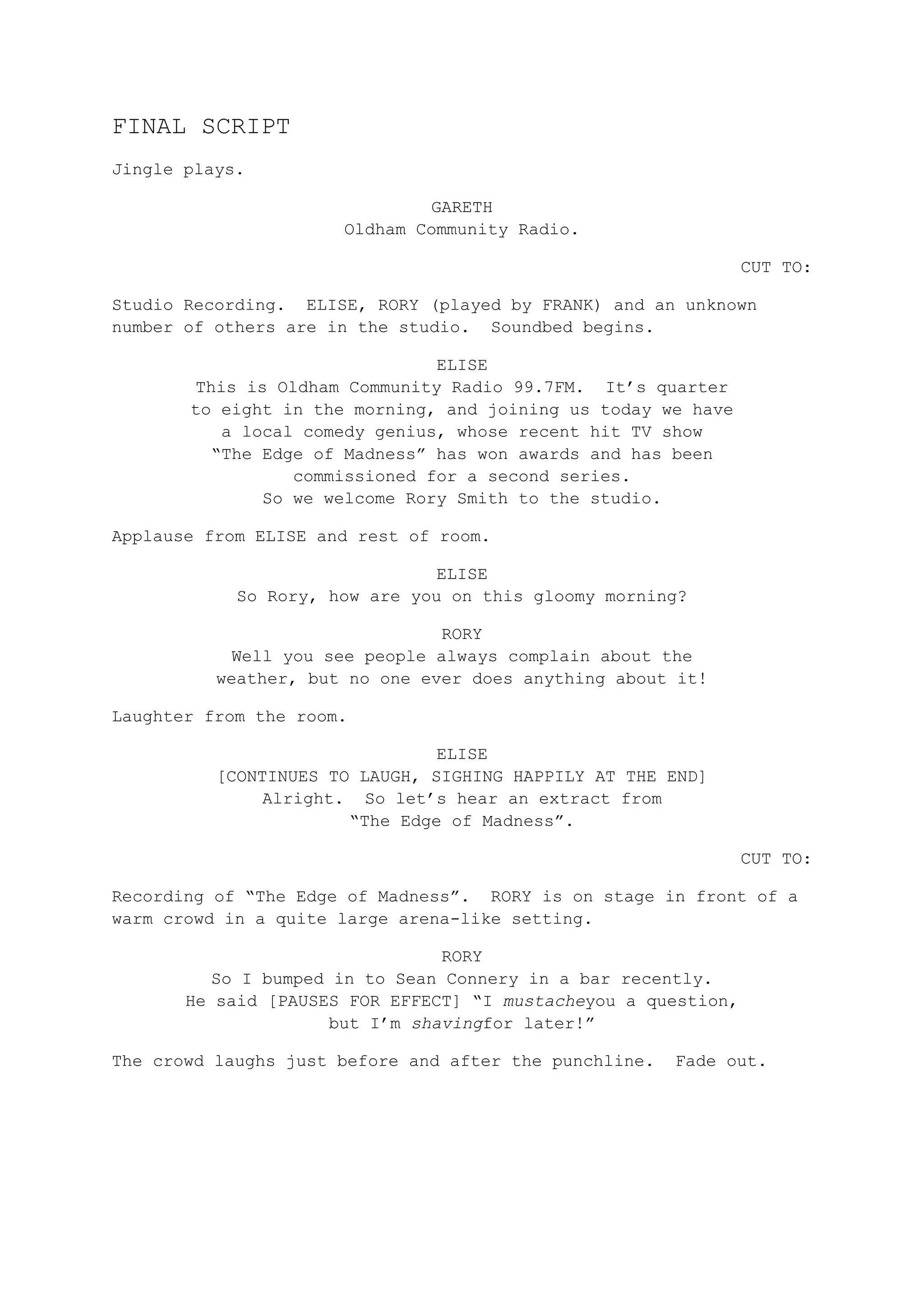 Final Script | PDF