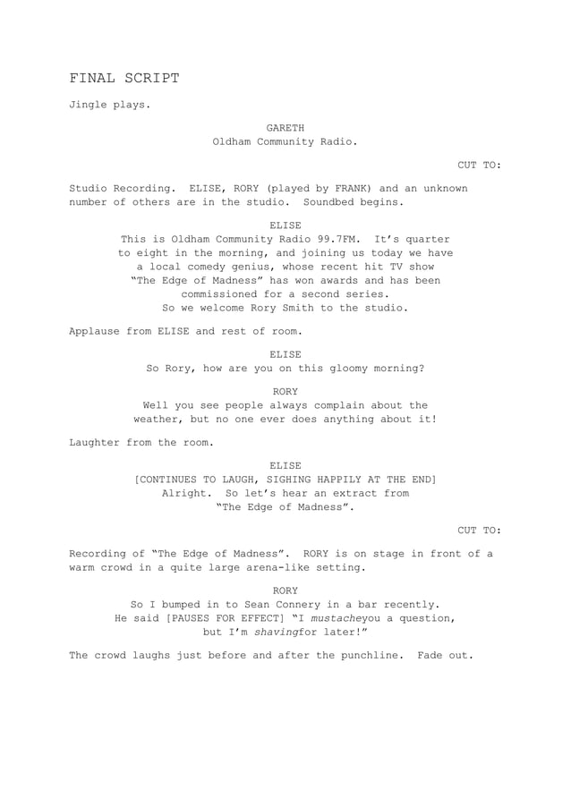Final Script | PDF