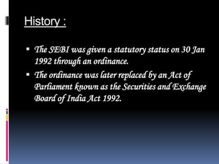 Final sebi ppt | PPT