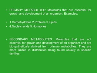 SECONDARY METABOLITE.ppt