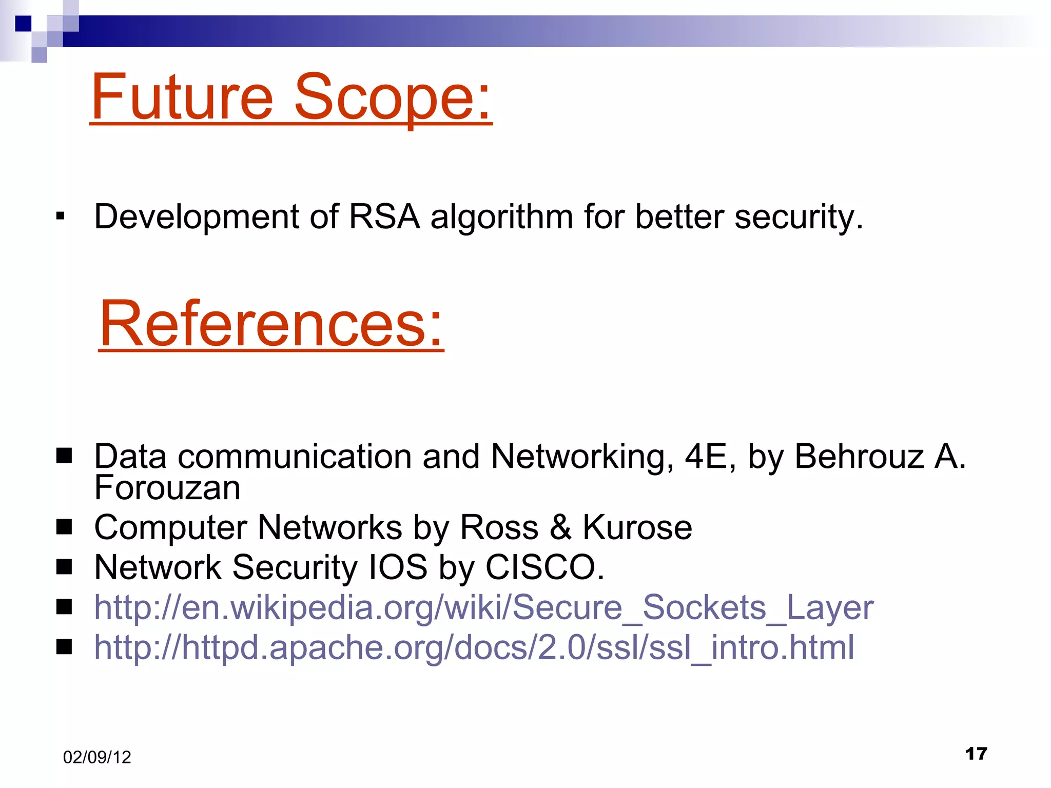 Secure Socket Layer (SSL) | PPT Secure Socket Layer (SSL) | PPT