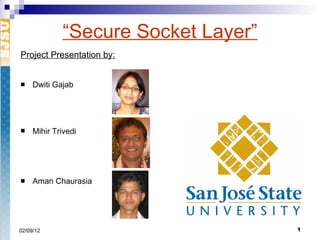 Secure Socket Layer (SSL) | PPT