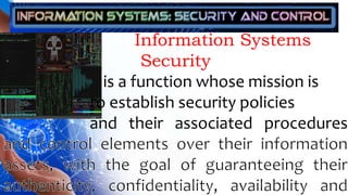 Security and Control Issues in information Systems | PPTX