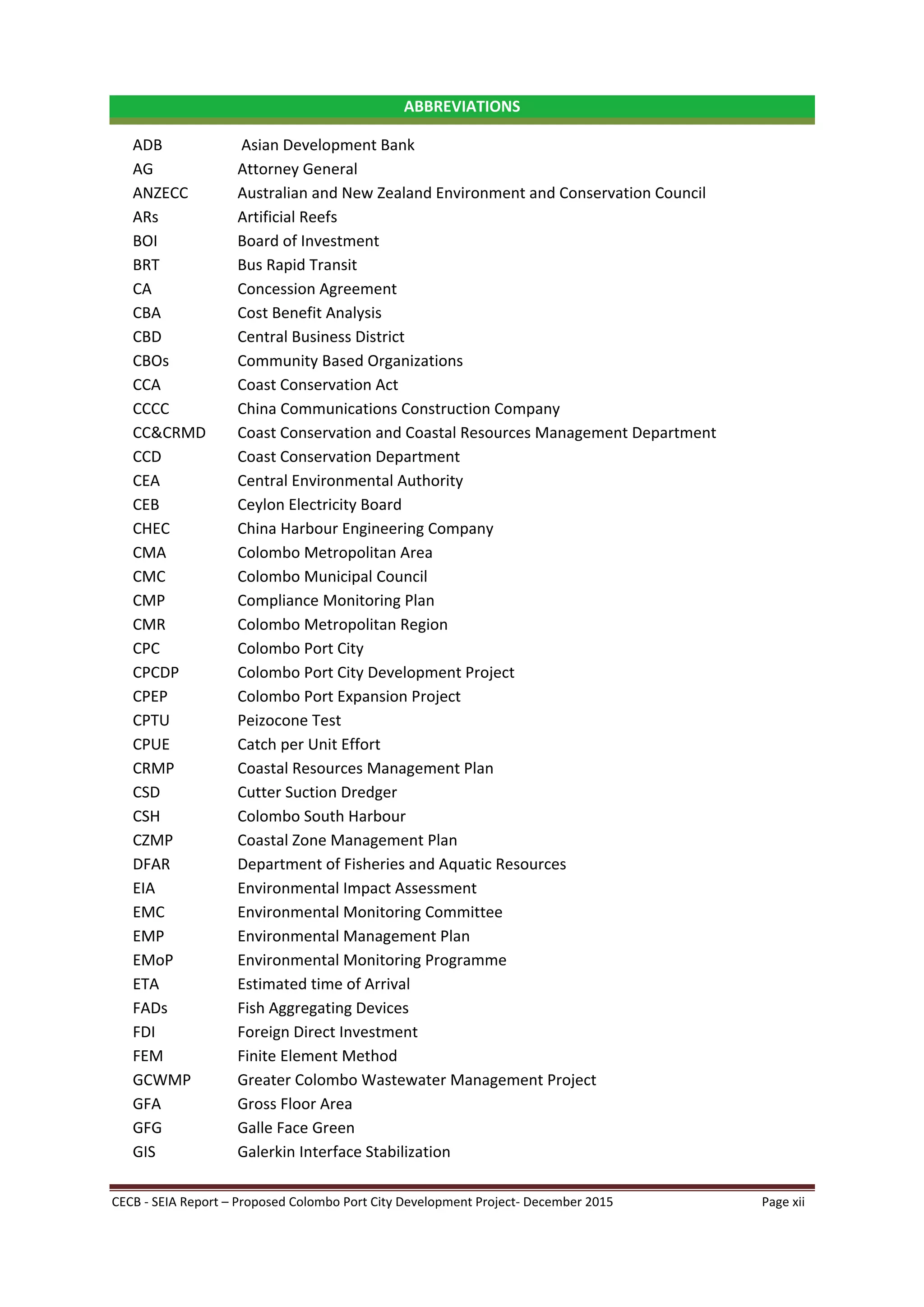 Final seia report english opened for public comments new | PDF