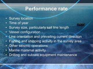 Exploration and analysis of oil and gas field ( 3D seismic survey) | PPTX