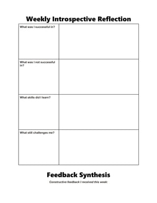 Self-Reflection and Self-Assessment Templates.docx