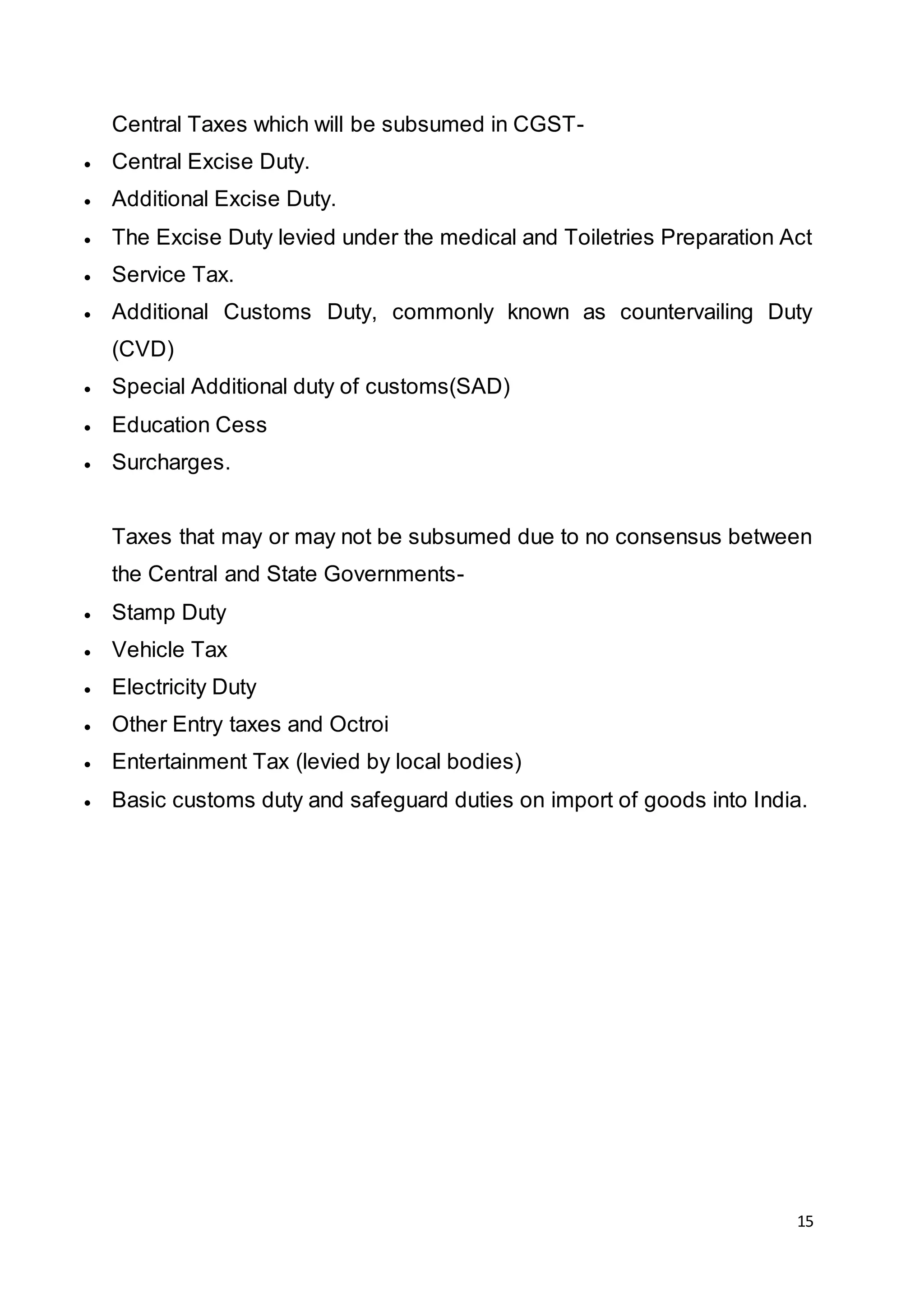 IMPLEMENTATION OF GST IN INDIA - 1 | DOCX