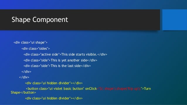 Semantic UI Introduction