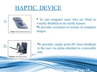haptic technology-by judge singh | PPT
