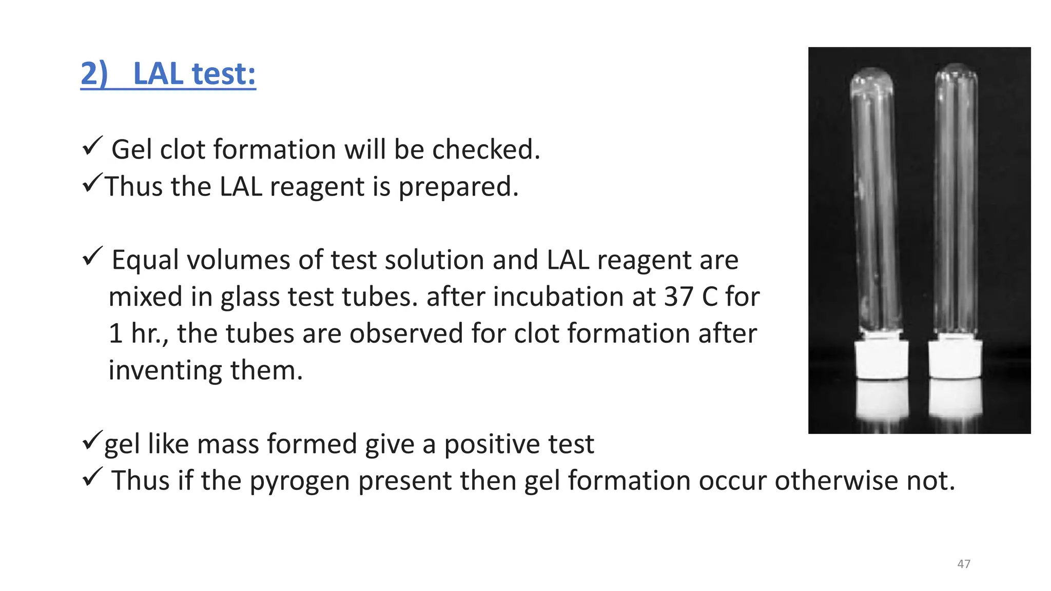in process quality control test for ophthalmic and parenterals | PPTX