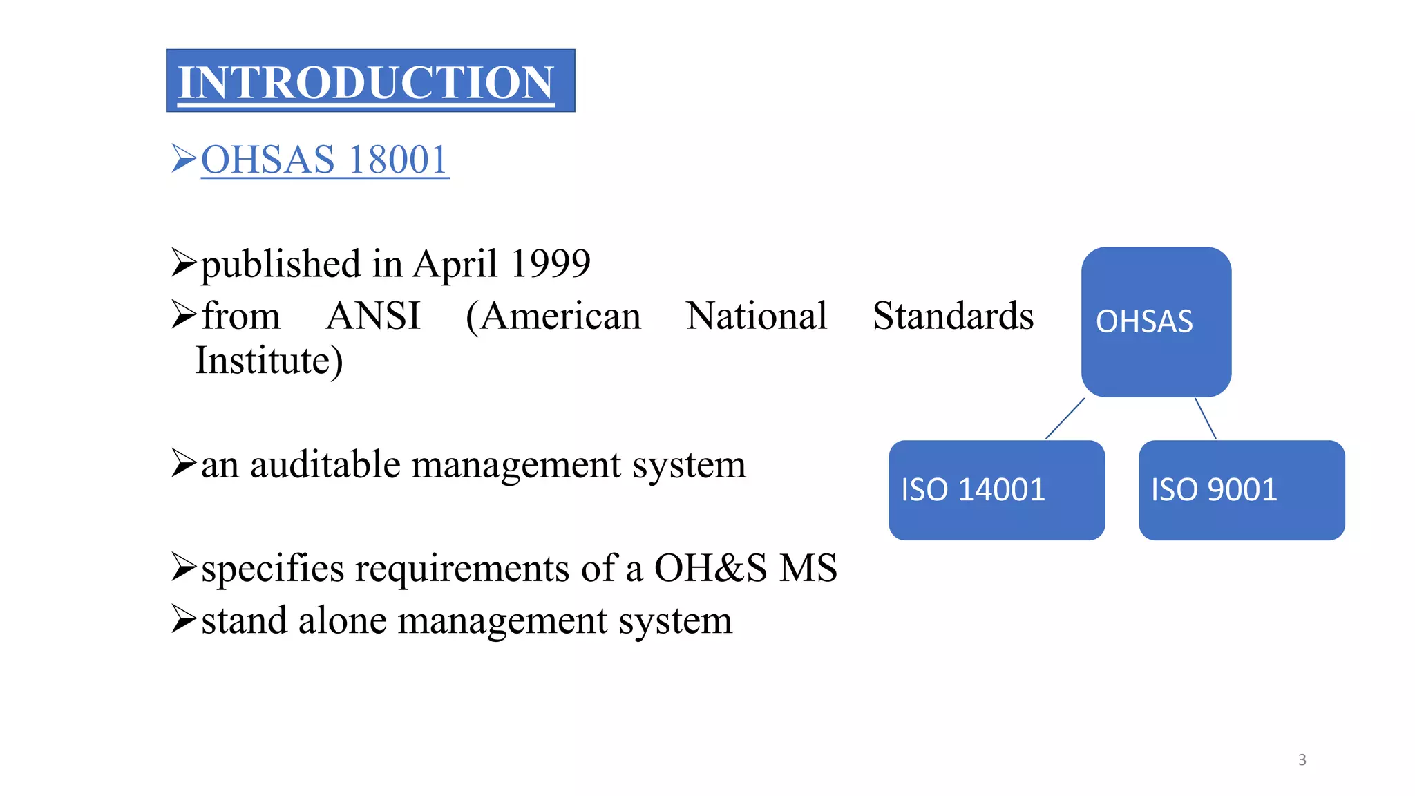 OHSAS guideline | PPTX