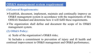 OHSAS guideline | PPTX