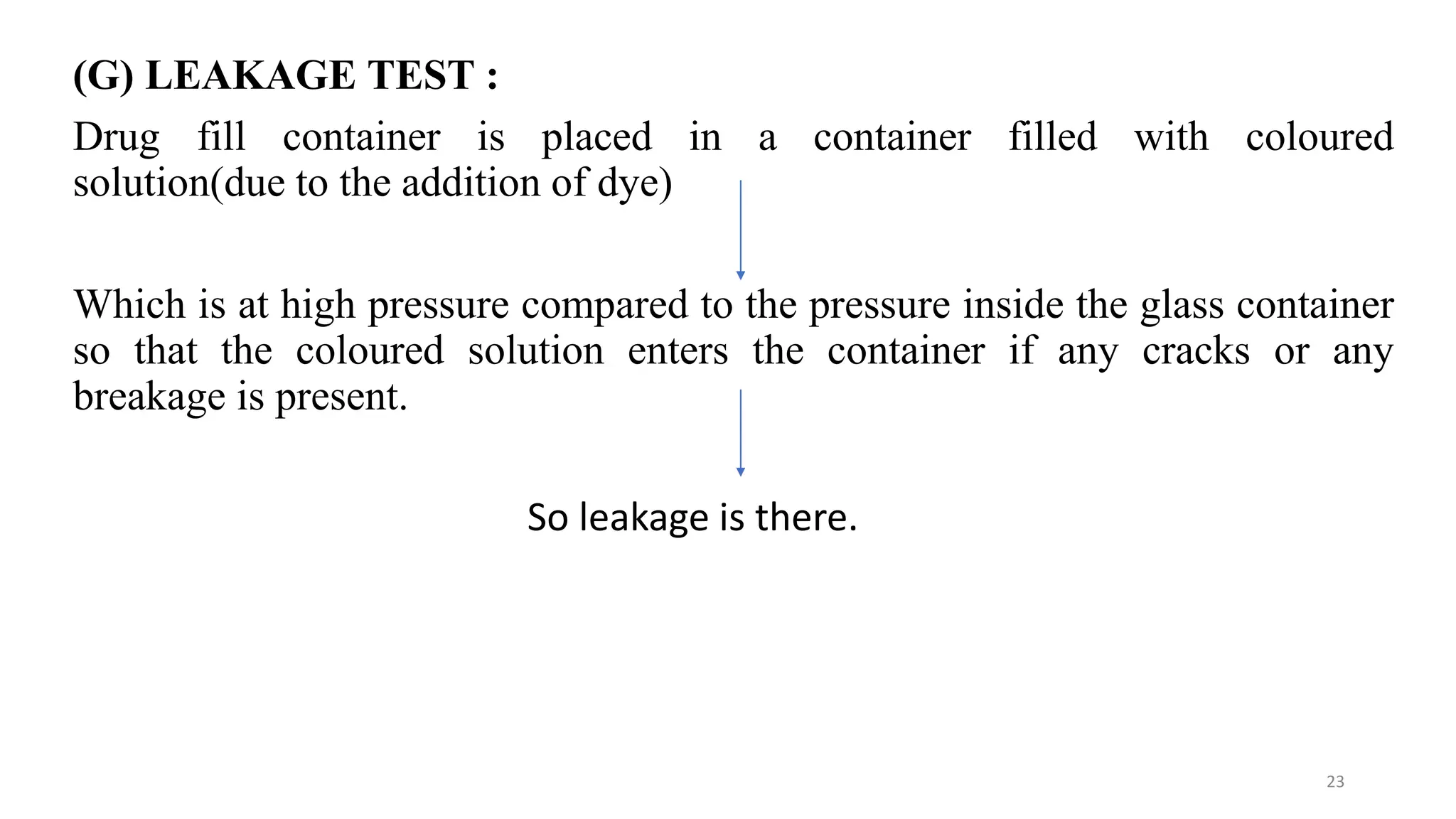 Quality control test for containers and closures | PPTX