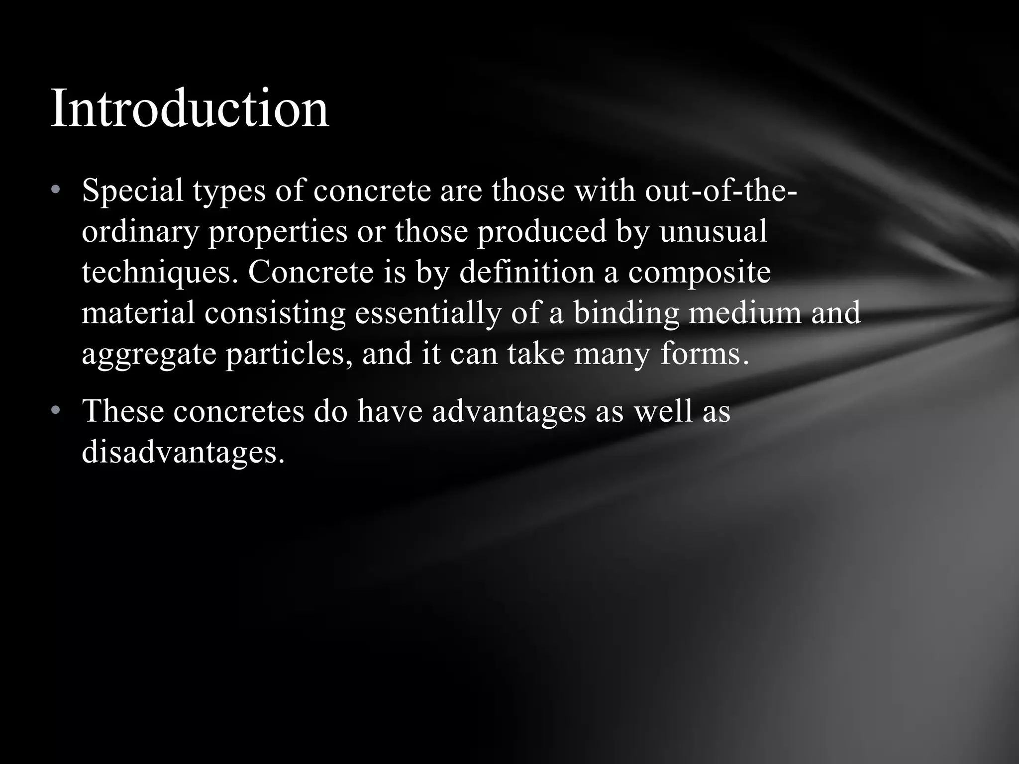 special types of concrete | PPTX