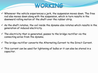 Power Generating Shock Absorber | PPTX