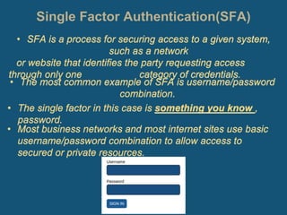 Two Factor Authentication | PPTX