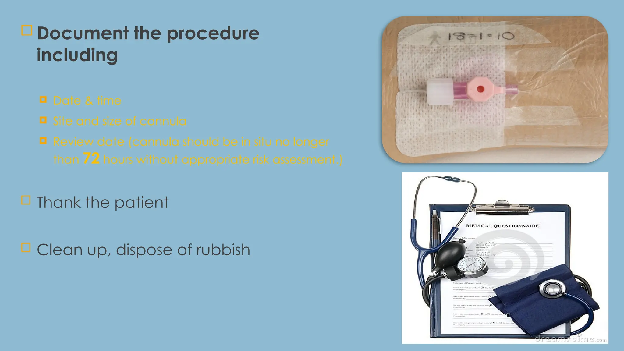 IV CANNULATION , BLADDER CATHERIZATION , INTRODUCTION TO CENTRAL LINES ...