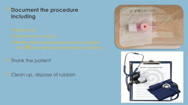 IV CANNULATION , BLADDER CATHERIZATION , INTRODUCTION TO CENTRAL LINES ...