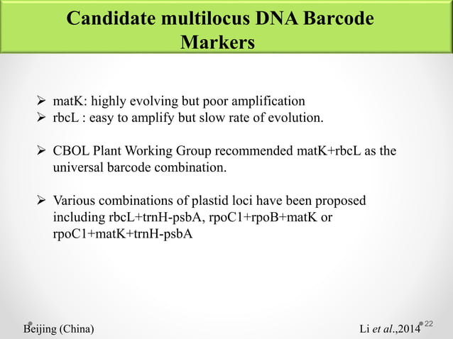 DNA Barcoding and its application in species identification | PPTX | Biological Sciences | Science