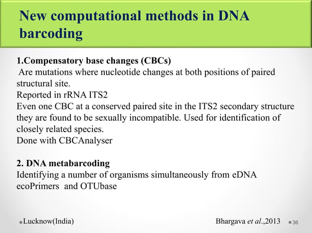 DNA Barcoding and its application in species identification | PPTX | Biological Sciences | Science