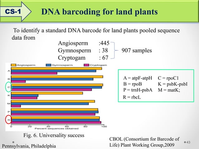 DNA Barcoding and its application in species identification | PPTX ...
