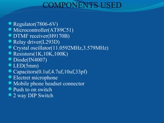 cell phone based device control | PPT | Home Appliances | Home & Garden