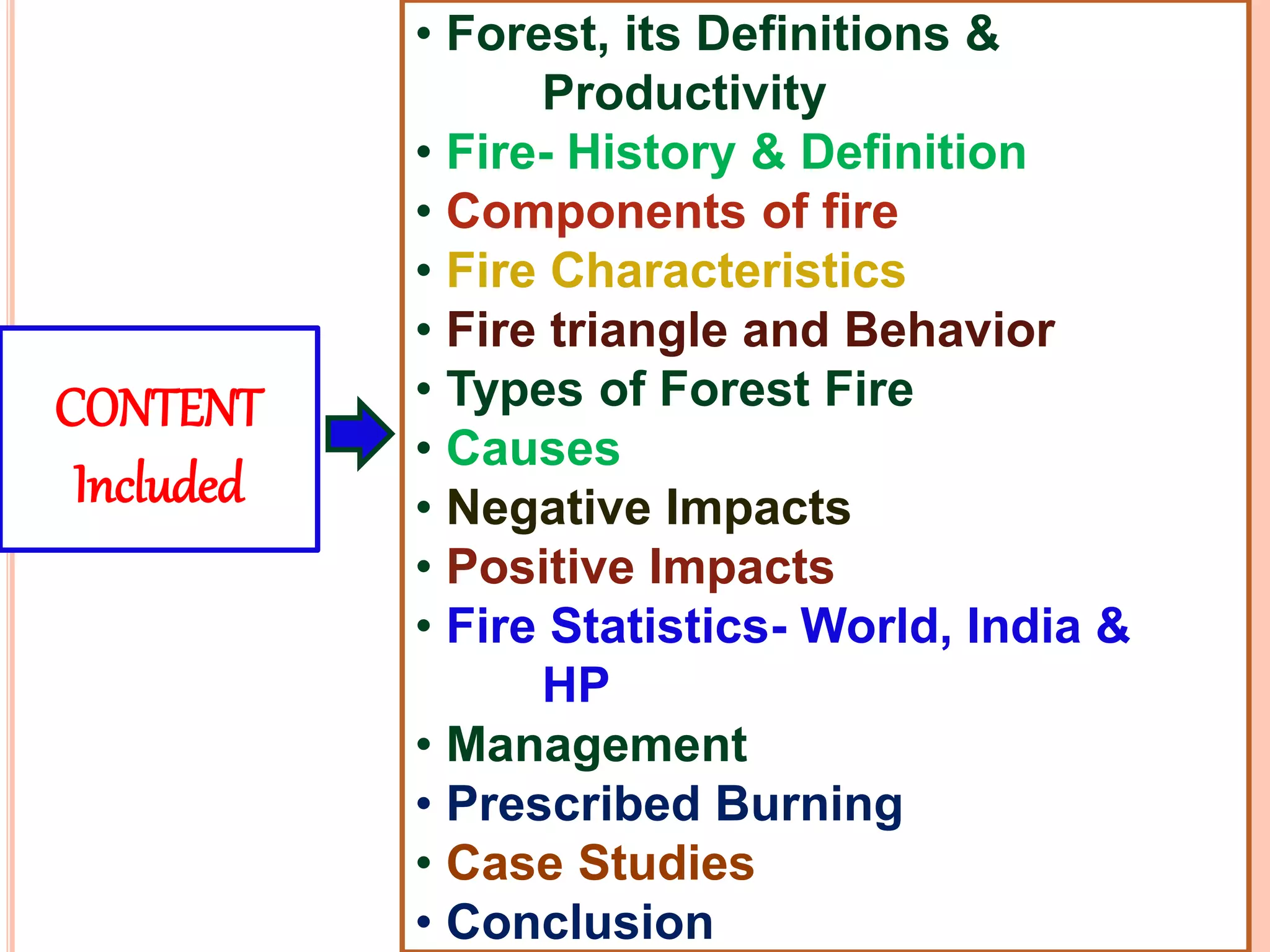 Forest Fire- its impacts, case studies | PPTX
