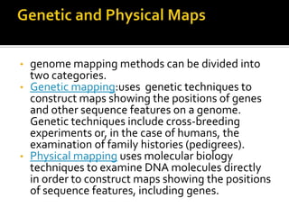 genome mapping | PPTX