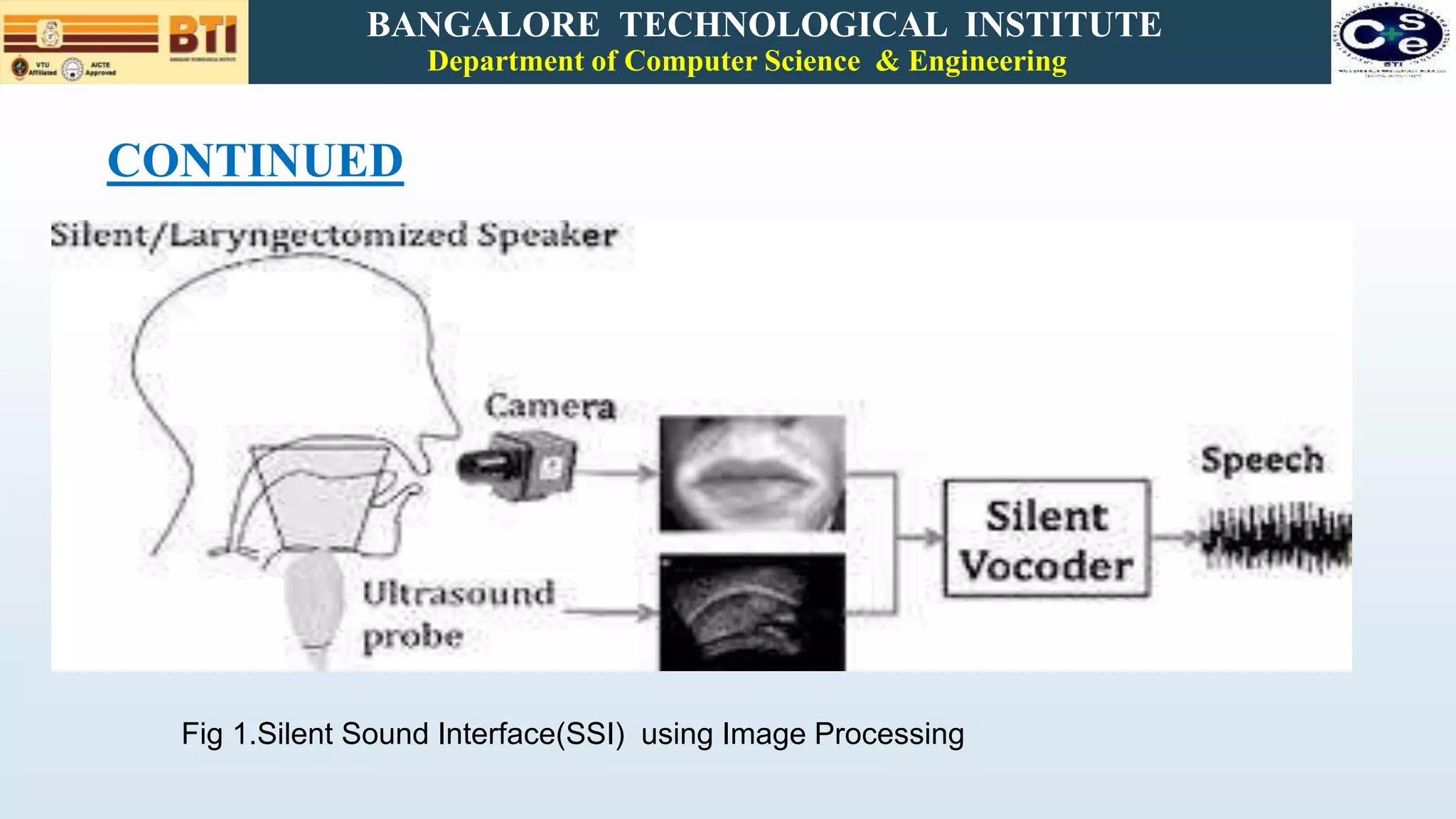 SILENT SOUND TECHNOLOGY ppt.pptx | Digital Audio | Computer Software and Applications