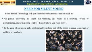 SILENT SOUND TECHNOLOGY ppt.pptx | Digital Audio | Computer Software ...