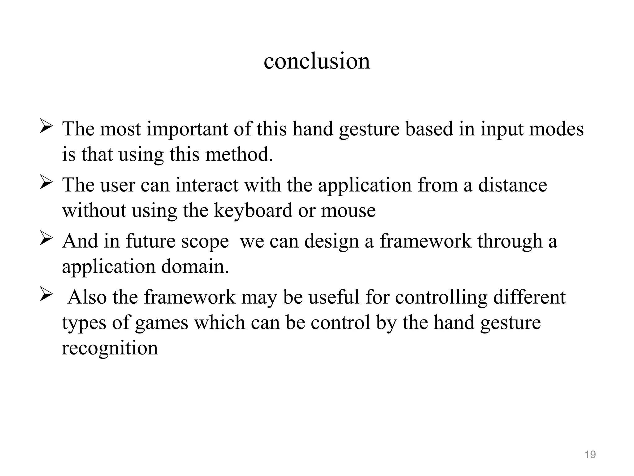 hand gesture based interactive photo silder | PPT