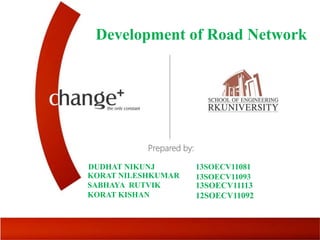 Development of road network | PPTX