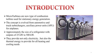 microturbine final seminar ppt | PPTX