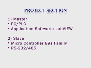 LabVIEW based SCADA system for CERAMIC INDUSTRY | PPT