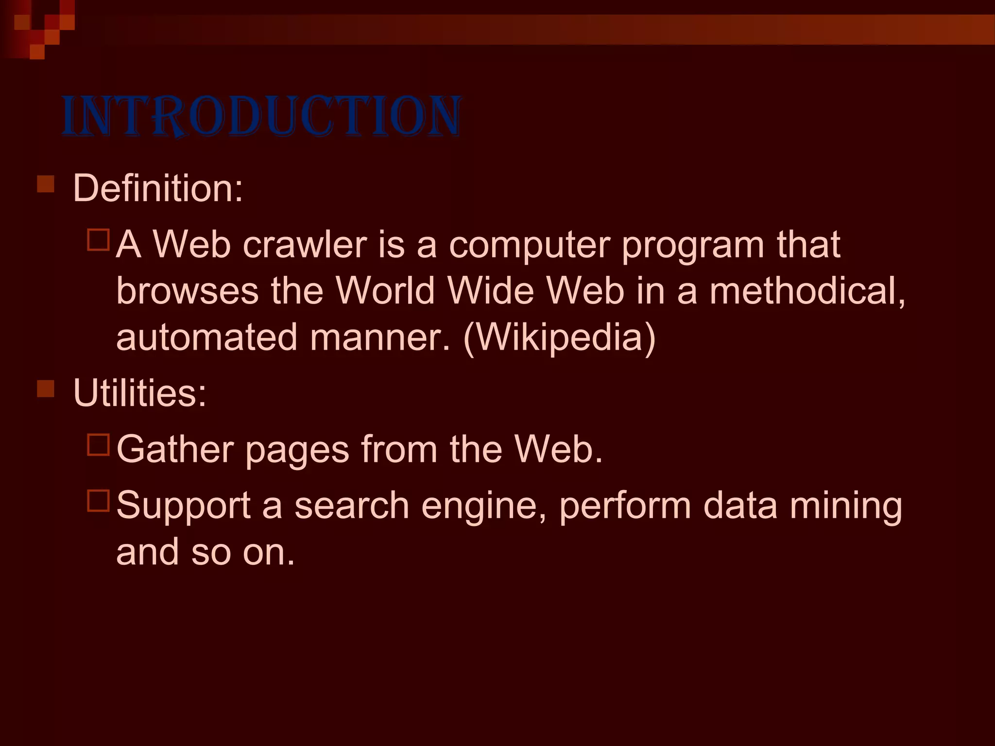 WebCrawler | PPT