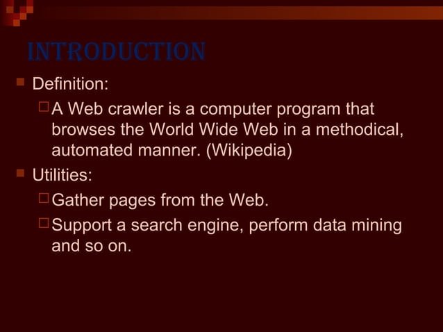 WebCrawler | PPT