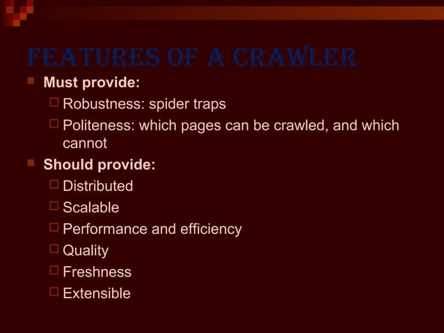 WebCrawler | PPT