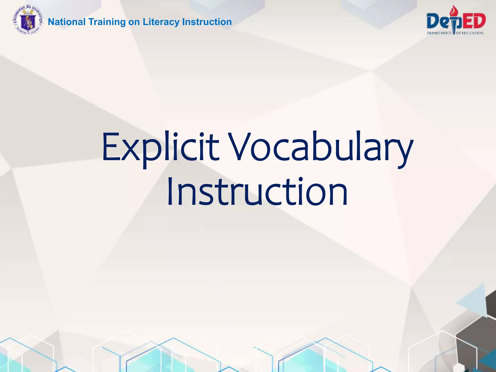 Final Session 6 Presentation Employing Vocabulary Instruction for ...