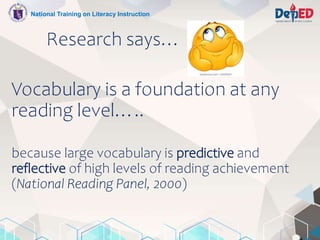 Final Session 6 Presentation Employing Vocabulary Instruction for ...